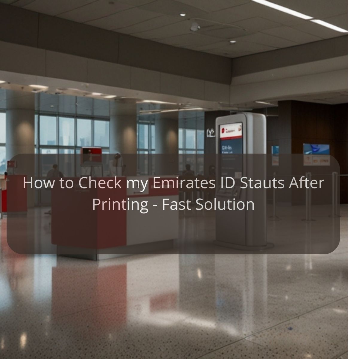 How to Check my Emirates ID Stauts After Printing - Fast Solution ...